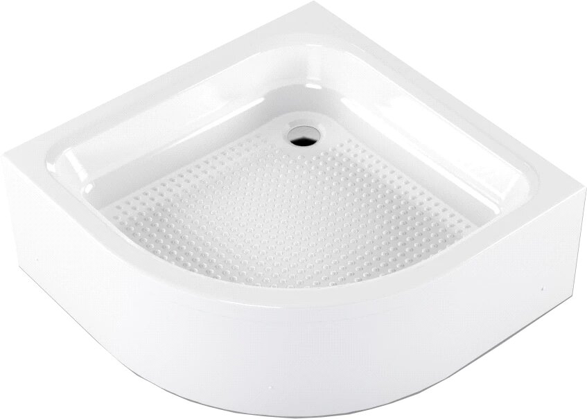 Акриловый душевой поддон полукруг«Classic S» 900x900, глубина 16 с (h=300мм, d слив. отверстия = 50