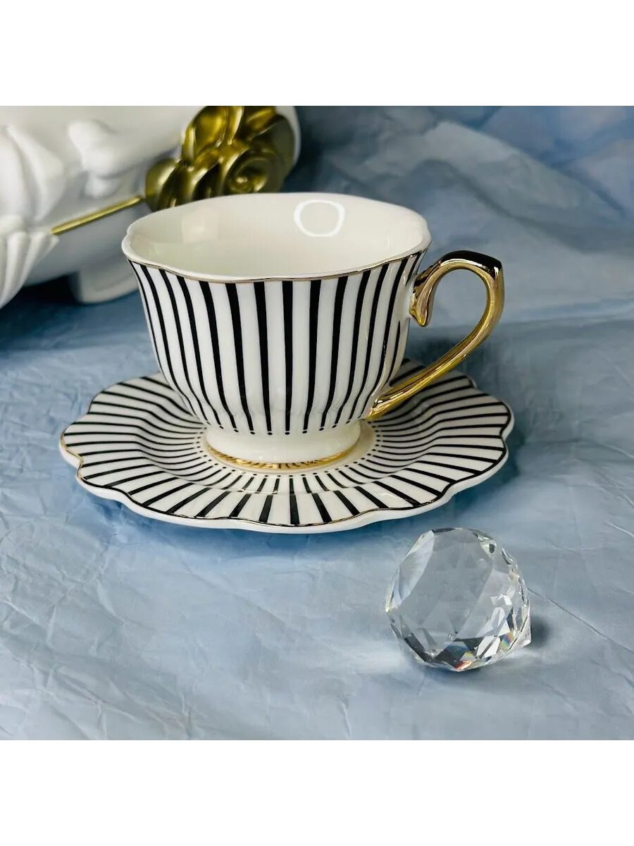 Кофейный набор на 6 персон 12 предметов Lenardi 150мл фарфор