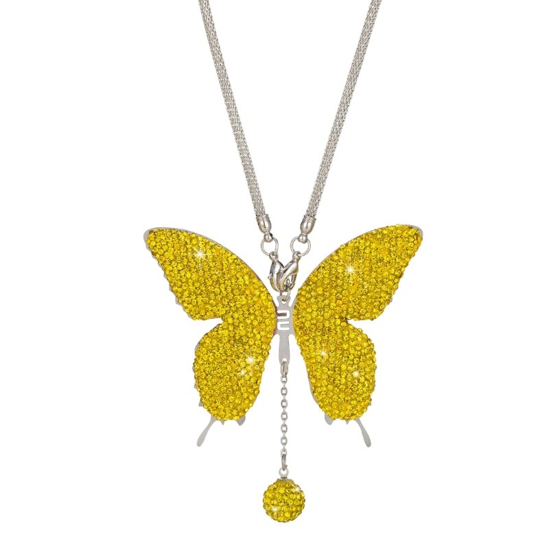 Украшение для зеркала машины с бабочкой