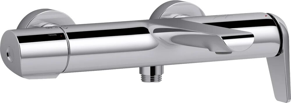 Смеситель для ванны с душем Jacob Delafon Avid E97369-CP настенный, однорычажный, хром, глянцевый, латунный, без лейки, с керамическим картриджем