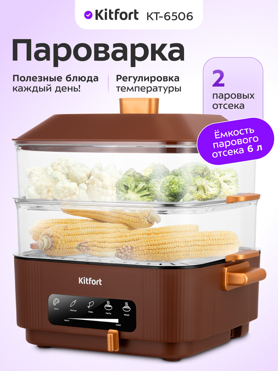 Пароварка Kitfort КТ-6506