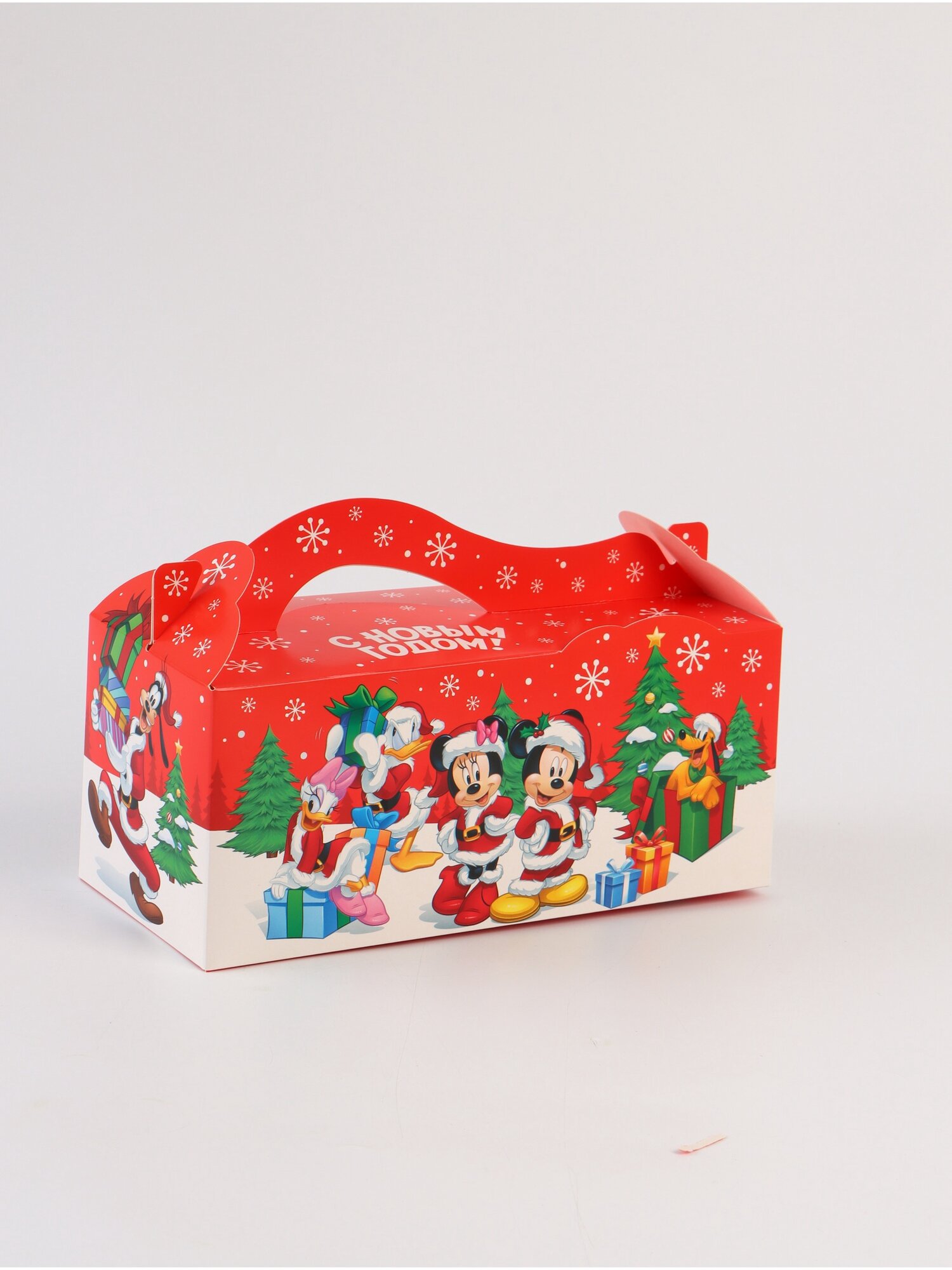 Коробка подарочная, Disney Микки Маус «Уютный Новый год», 23х9х22,5 см, новогодняя, коробки-сундучки, складная