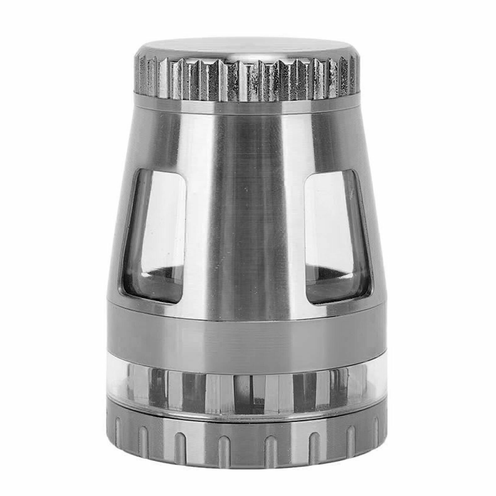 Мельница для специй, маленькая портативная, устойчивая к ржавчине, ручная мельница из цинкового сплава для сухих трав, орехов, серебристо-серая