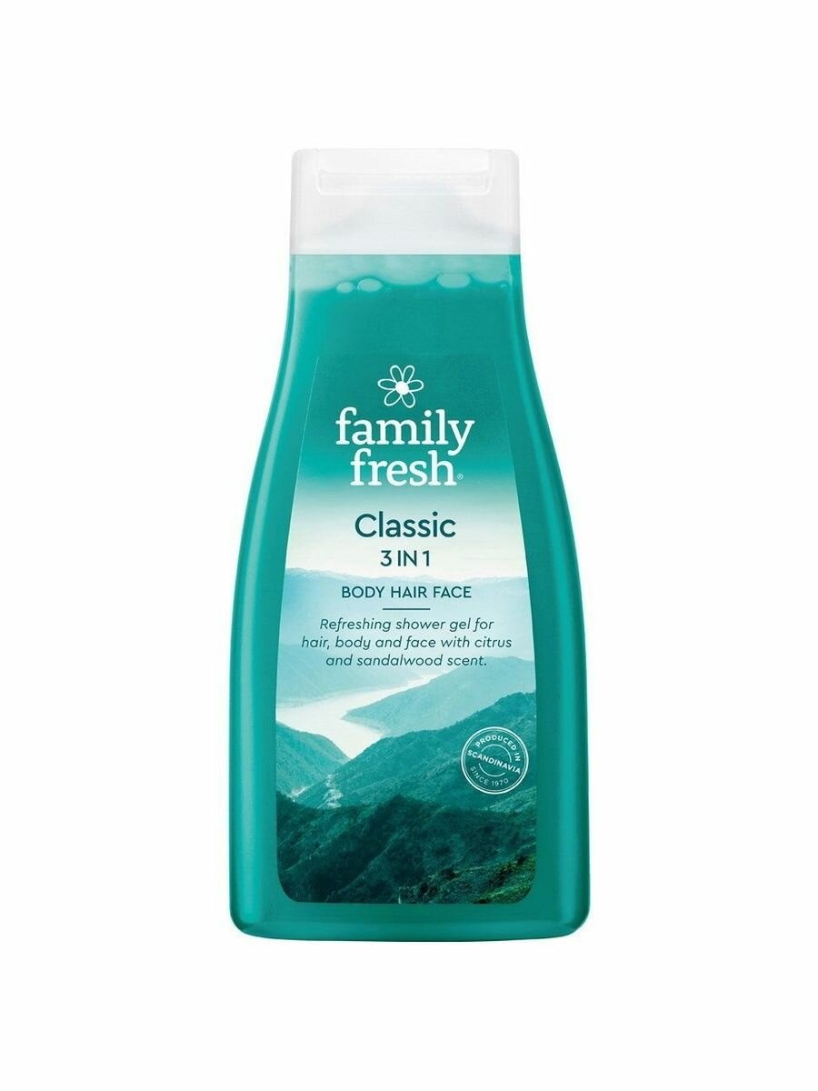Гель для душа Family Fresh Classic 3in1 Body Hair Face 500 мл