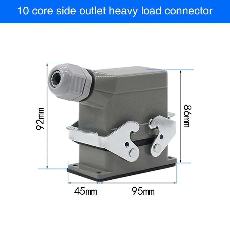 HDC-HE4 6 10 16 20 24 32 48-контактный водонепроницаемый авиационный разъем WiDELE 10 core lateral line