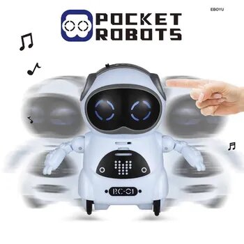 Карманный робот EBOYU RC-01 Мини- с интерактивным диалогом Беседа / Запись голоса / Пение