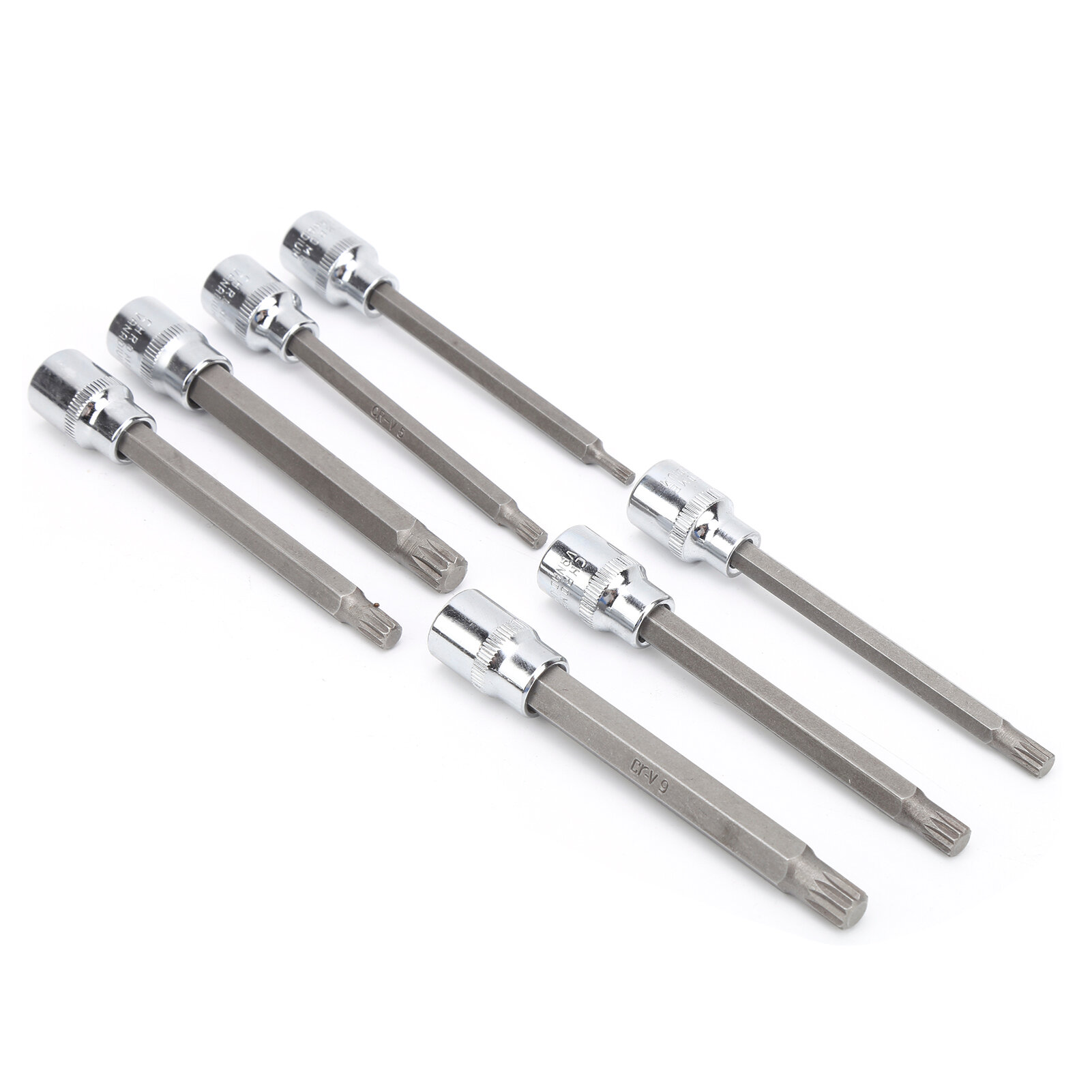 7 шт./набор удлиненных шлицевых головок M4-M10 с квадратным приводом 3/8 дюйма с набором инструментов для ремонта автомобиля