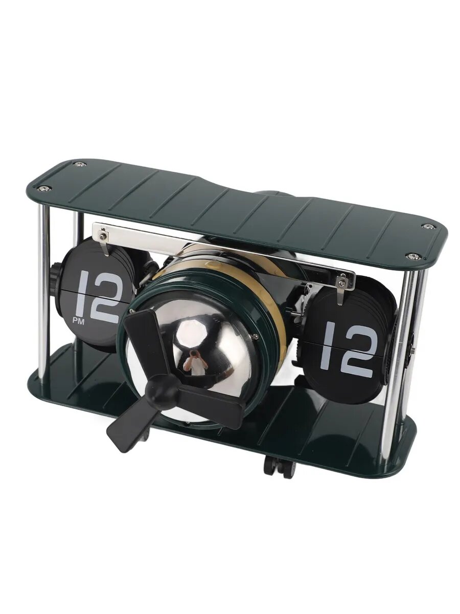 Часы-перевертыш в виде самолета из нержавеющей стали 304 с