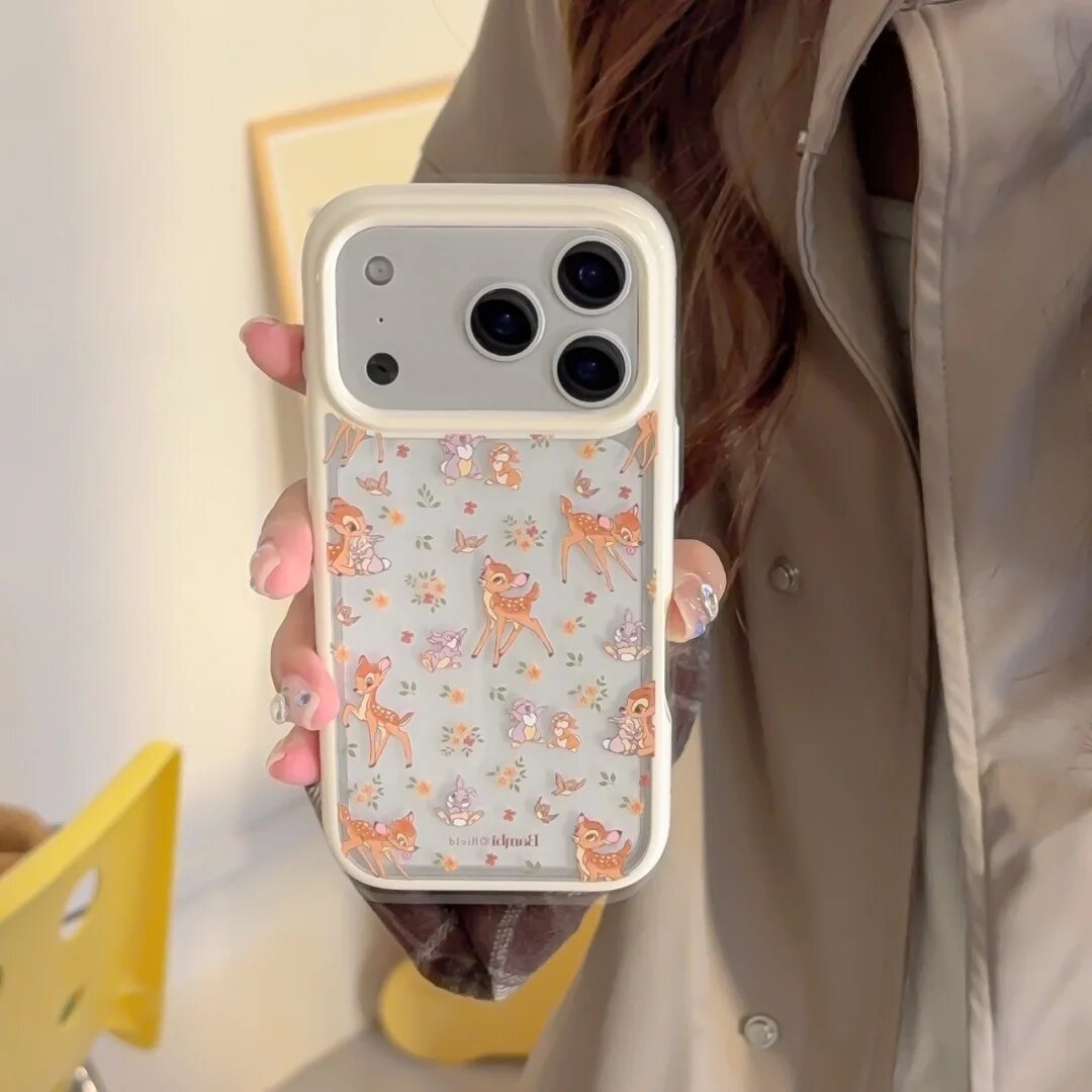 Чехол для iPhone 17 Pro Max, Бэмби, прозрачный