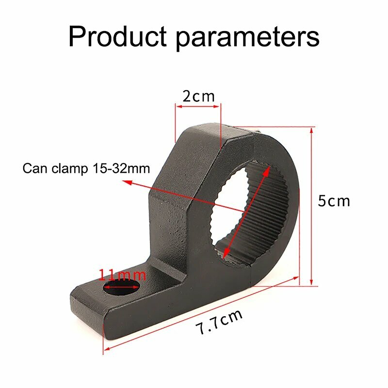 Универсальные зажимы для автомобильных и мотоциклетных фар, комплект трубок-зажимов для мотоциклетных светодиодных фар, крепление для противотуманных фар, зажимное крепление, One Size