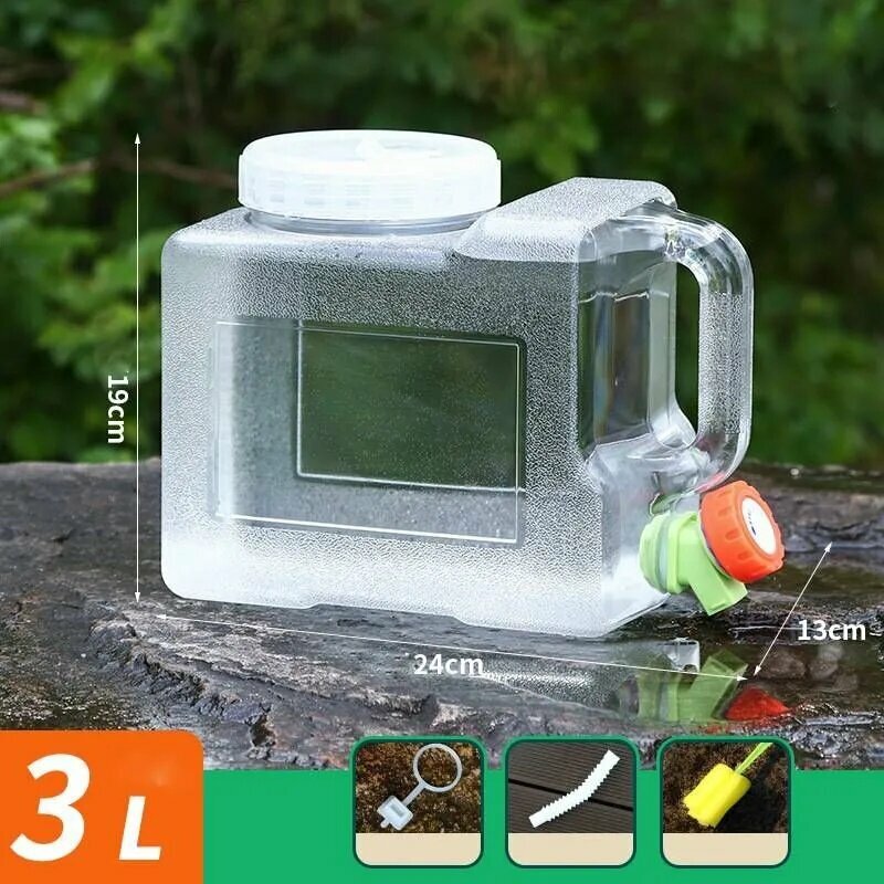 Канистра для воды, С краном,1,3, белый,570,350