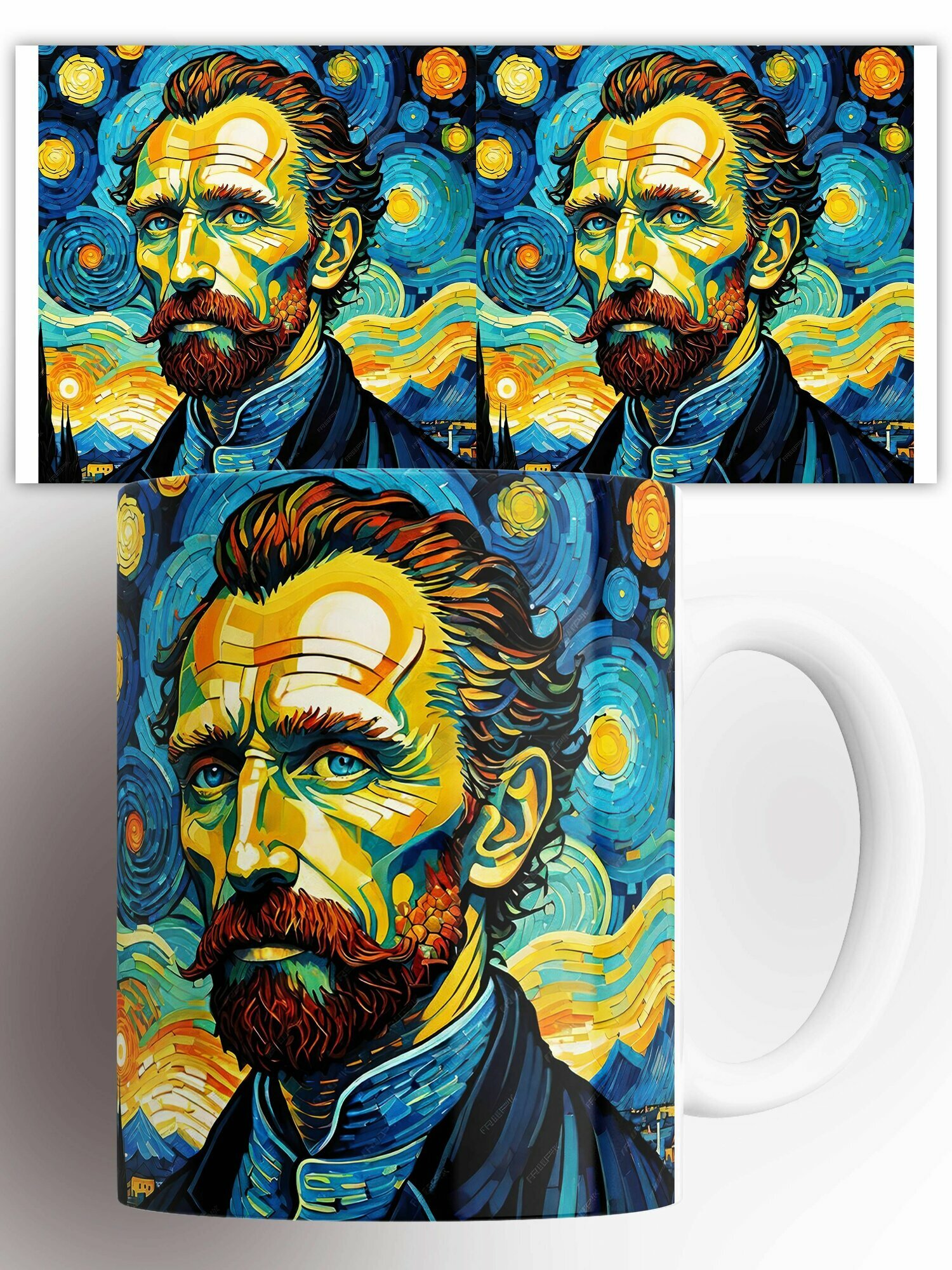 Кружка с принтом Ван Гог 330 мл