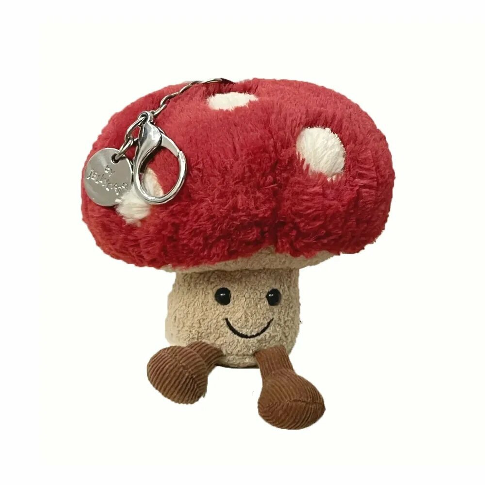 JELLYCAT Подвеска Гриб/милая плюшевая игрушка-брелок для ключей