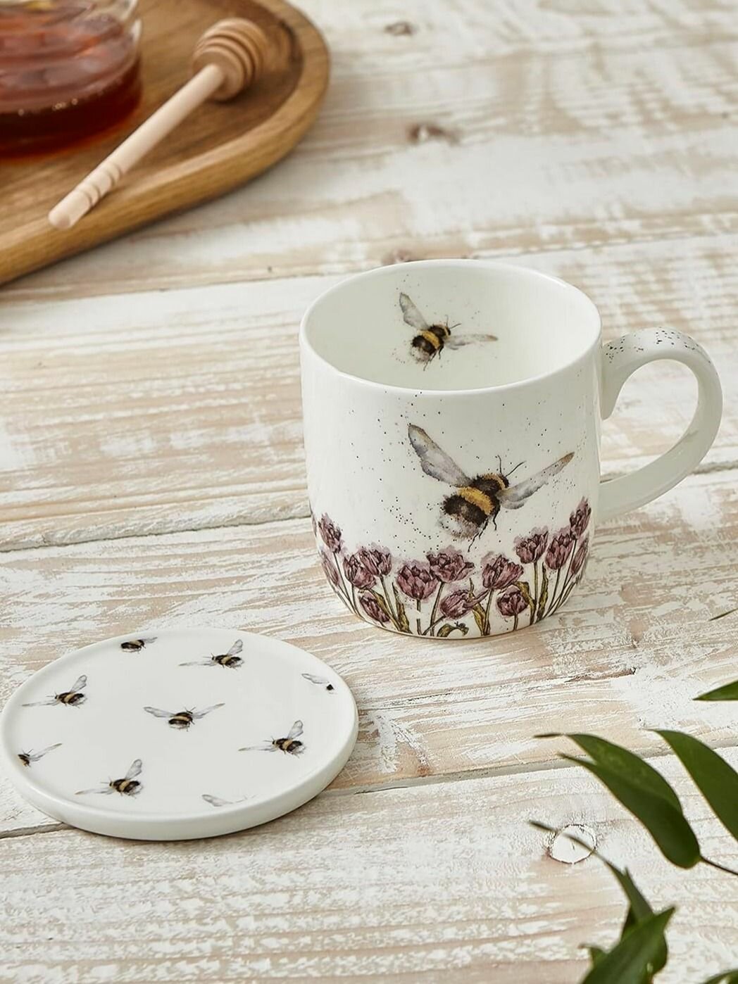 Кружка с подставкой Royal Worcester, "Flight of The Bumblebee" 310 мл