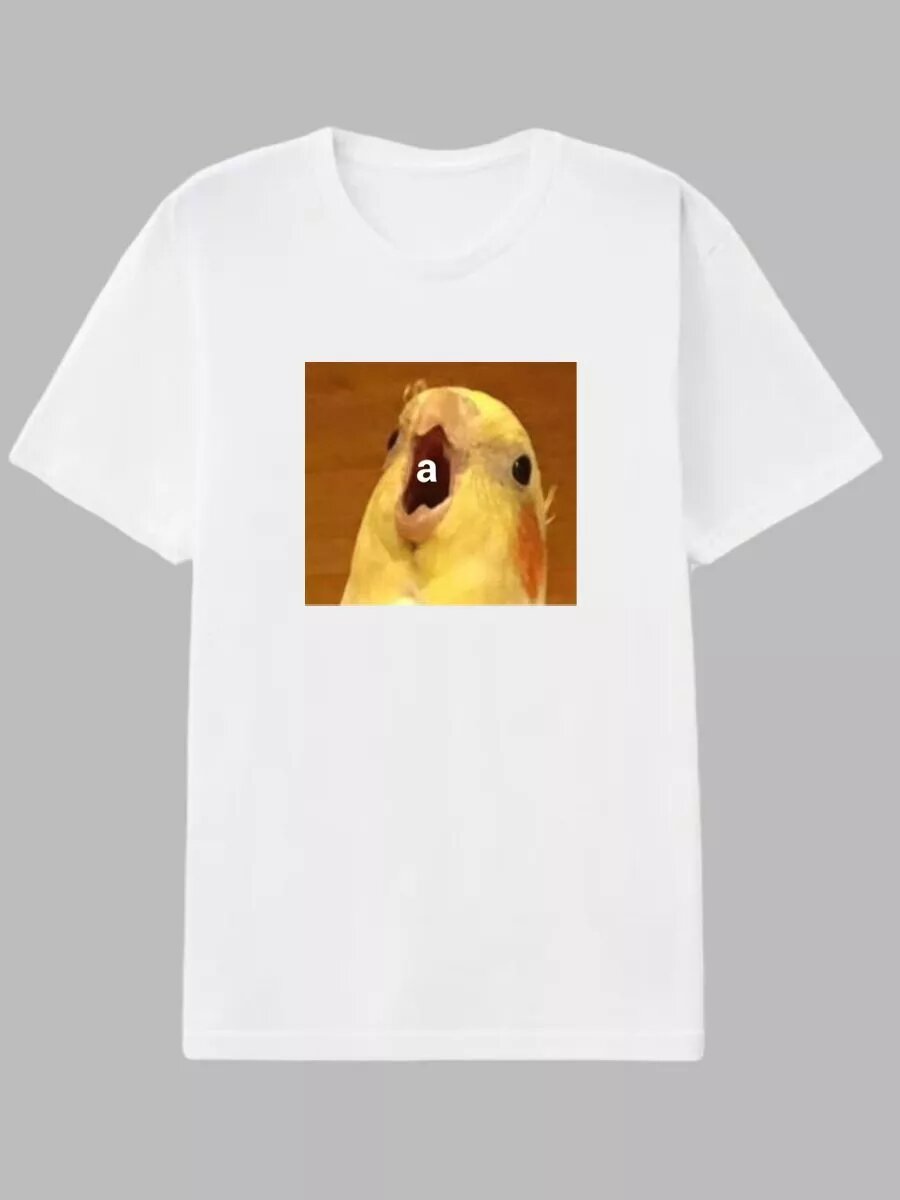 Футболка попугай "А"
