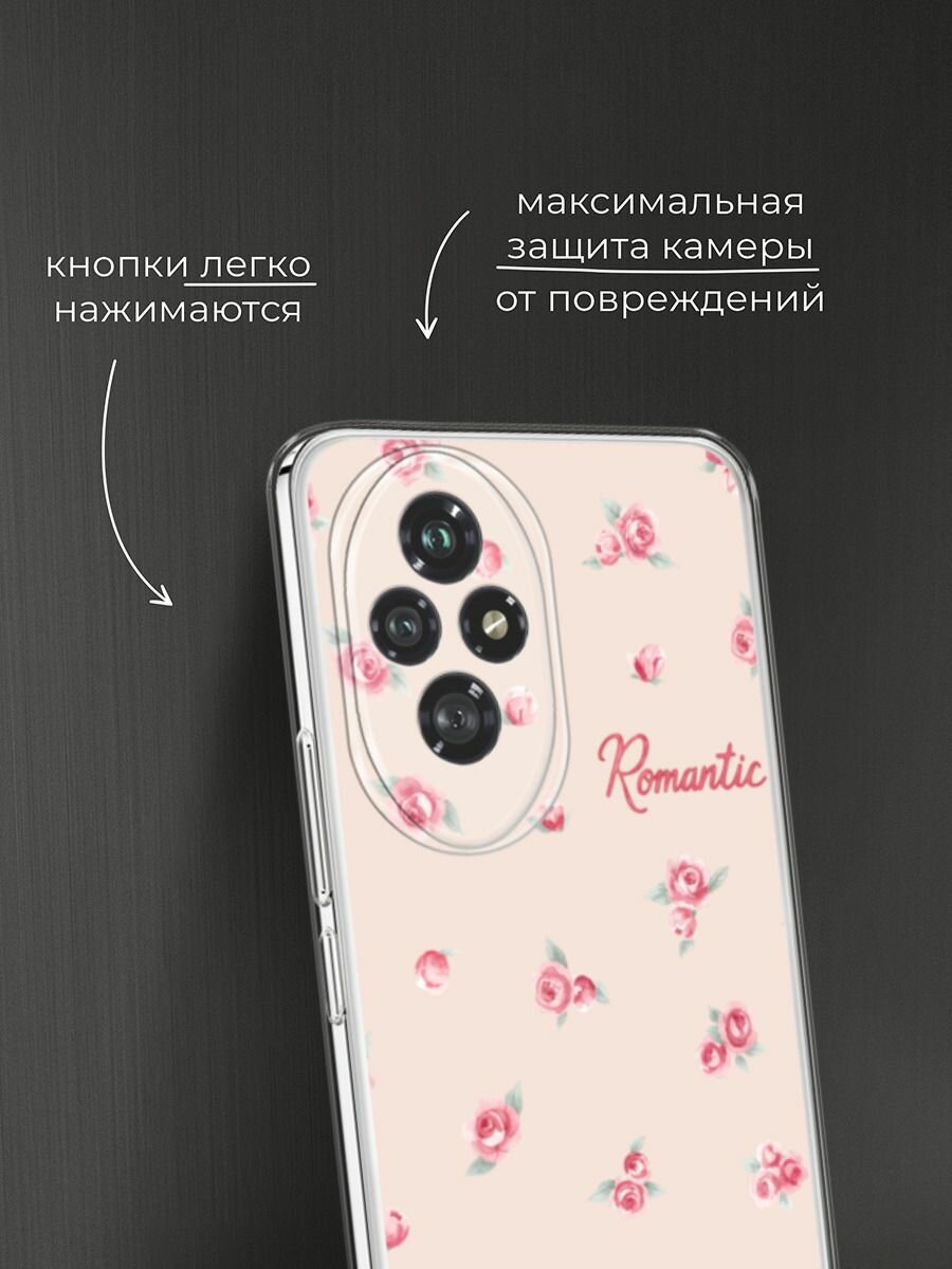 Силиконовый чехол на Honor 200 / Хонор 200 с принтом "Romantic" — фото 1