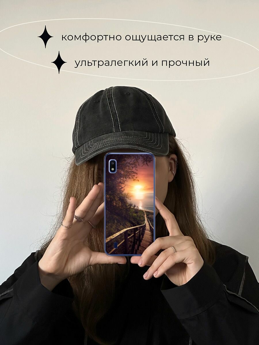 Чехол на Samsung Galaxy A10 / Самсунг Галакси А10 с принтом "Мост у воды" — фото 1