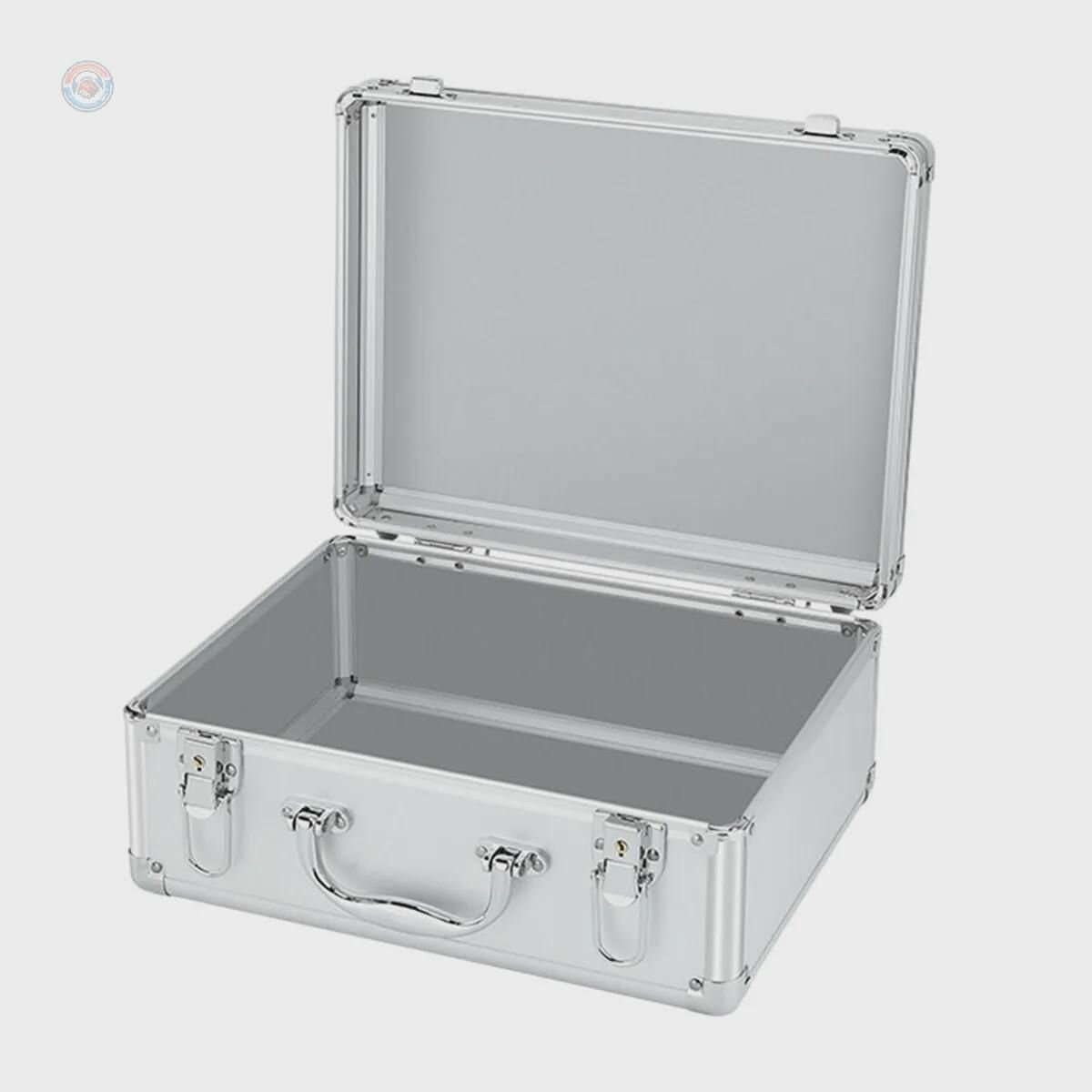 Алюминиевый ящик для инструментов, универсальный кейс-чемодан с замком, прочный металлический бокс для хранения и переноски оборудования, большая вместимость, портативный дизайн