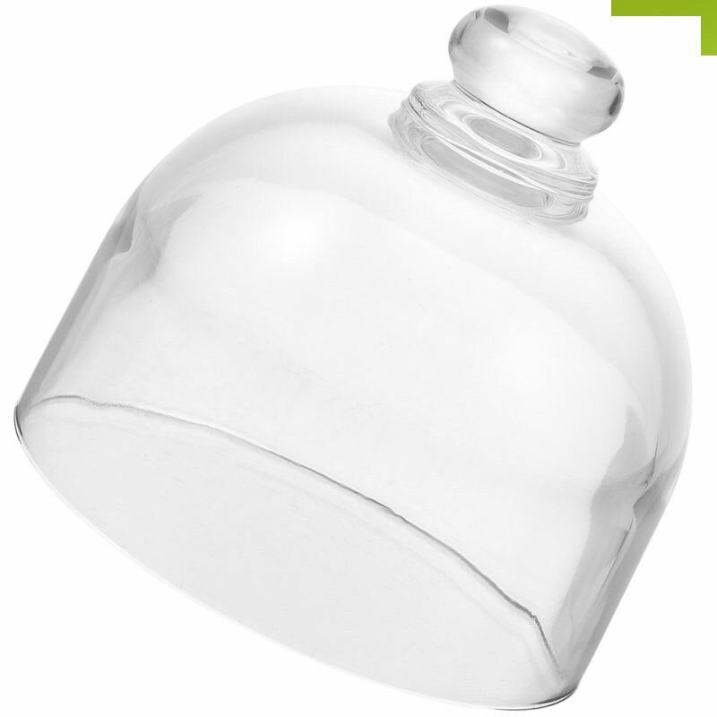 Прозрачная стеклянная крышка-купол для торта и десертов, защита от мух, для дома, ресторана и пекарни