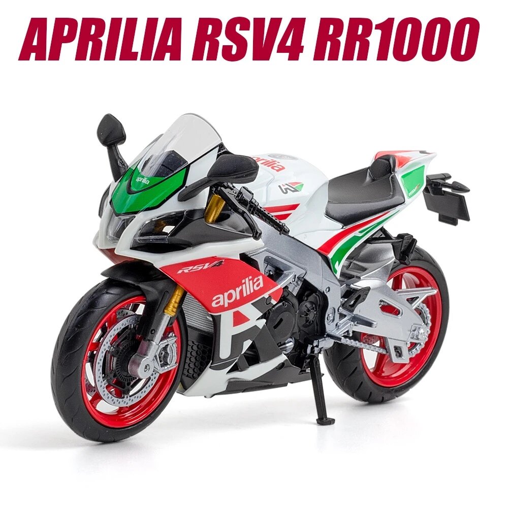 1/12 Aprilia RSV4 RR1000 игрушечный мотоцикл RMZ City литая под давлением металлическая миниатюрная модель 1:12 гоночная супер спортивная коллекция подарок для мальчика и ребенка, Зеленый