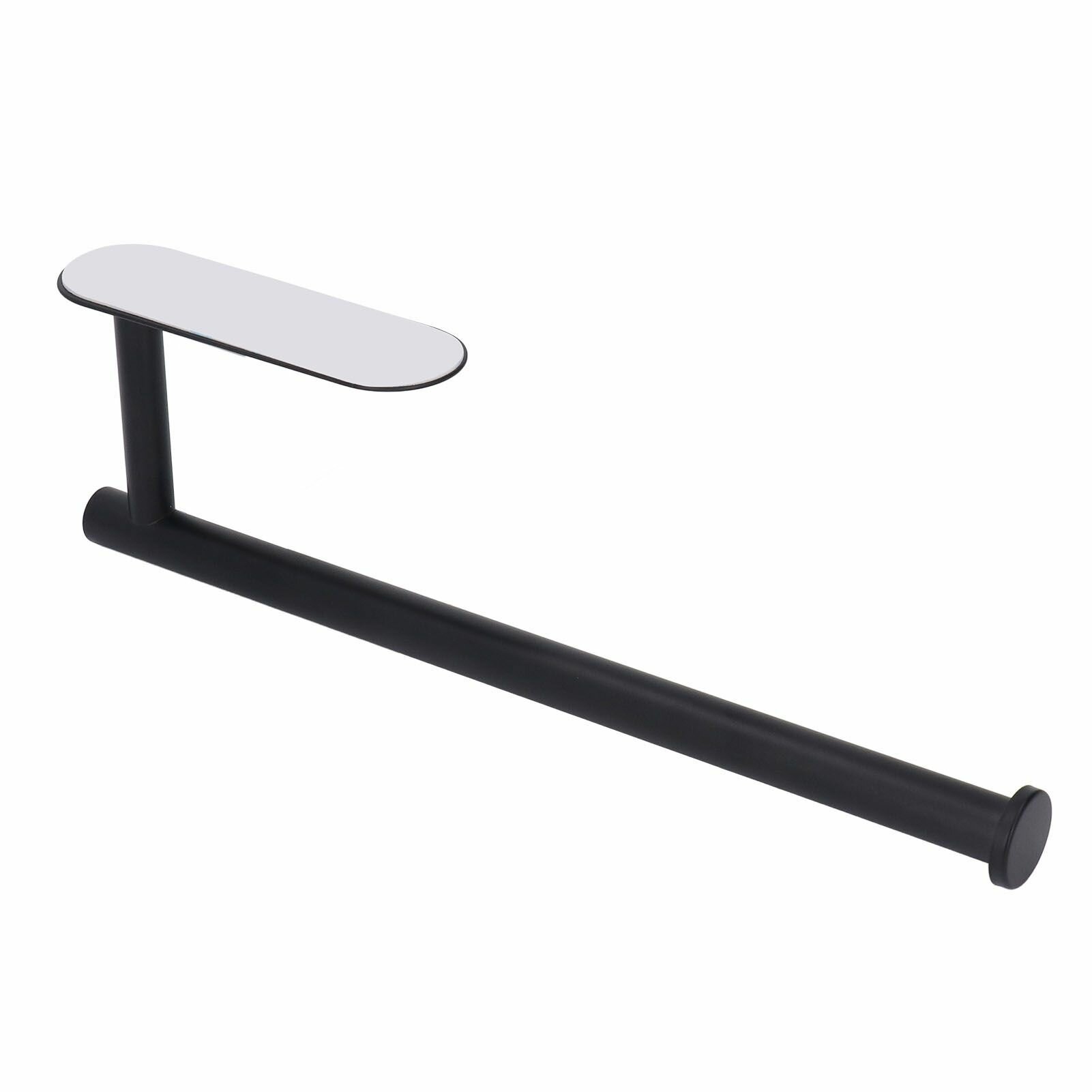 Держатели для рулонных бумажных полотенец из нержавеющей стали под шкафом, подвесная стойка для бумажных полотенец, черный держатель для бумаги для ванной комнаты и кухни