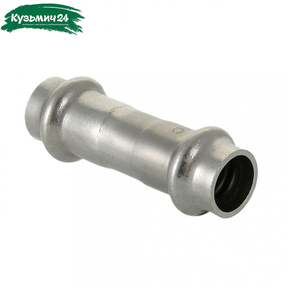 Муфта-пресс Gappo 18х18 мм, G1104.1818, двухраструбная, нержавеющая сталь