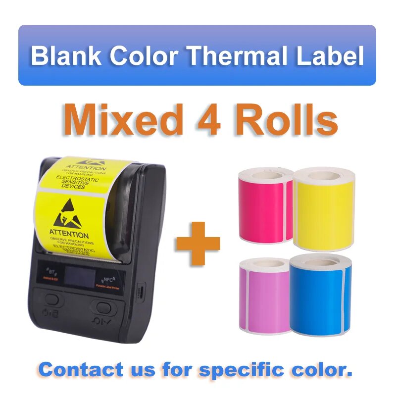 DETONGER DP23S Термальный принтер этикеток Bluetooth Вилка стандарта Великобритании, DP23S 4rolls 50x50 M