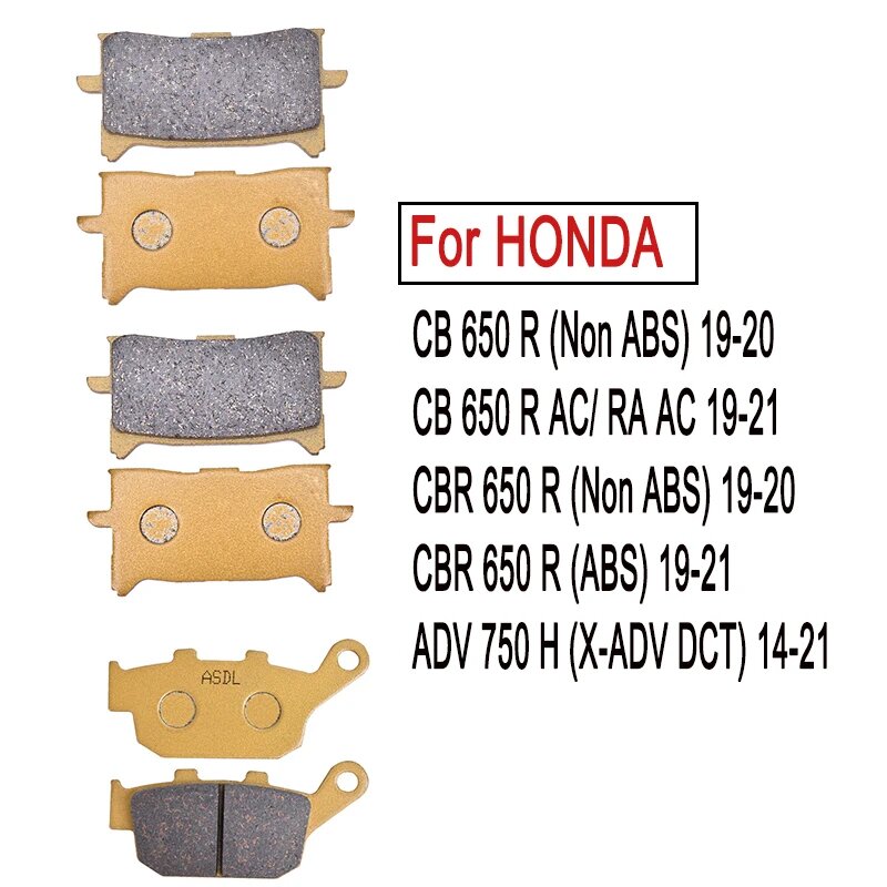 650CC мотоциклетная передняя и задняя тормозная колодка для HONDA CB650R CBR650R 2019-2020 ADV750H 2014-2021 CB650 CBR650 650R