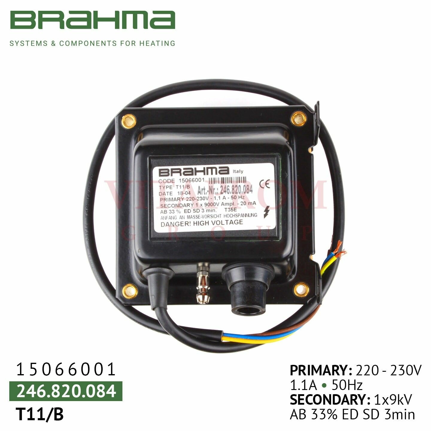 Трансформатор Brahma T11/B, 15066001