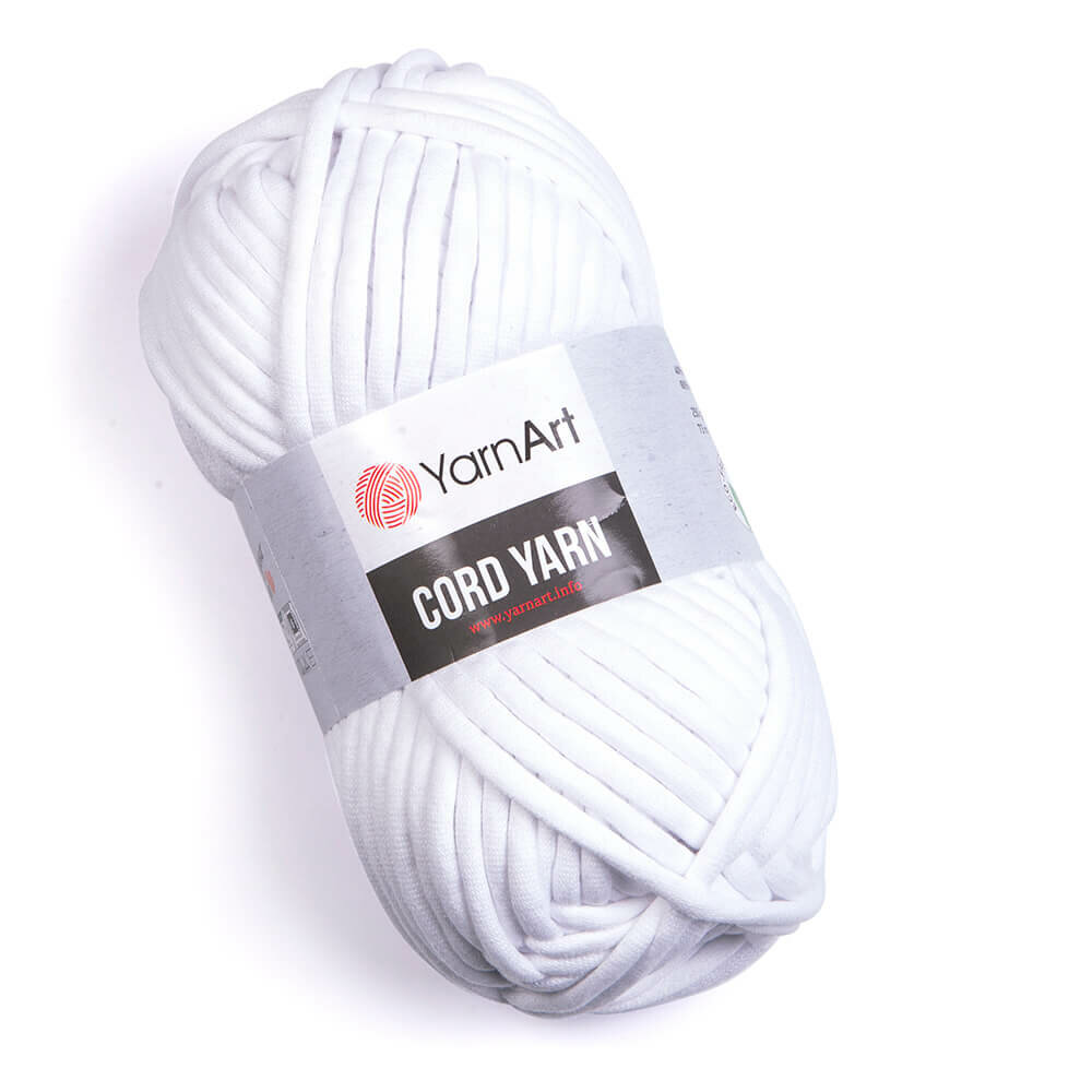 Пряжа YarnArt Cord Yarn 751 (4 мотка по 250г/73м) белоснежный