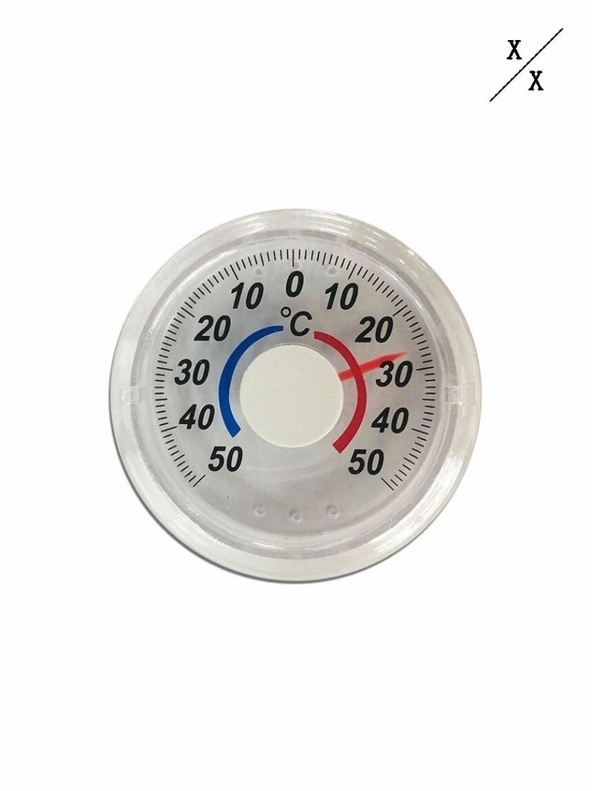 Круглый пластиковый термометр для окон и дверей