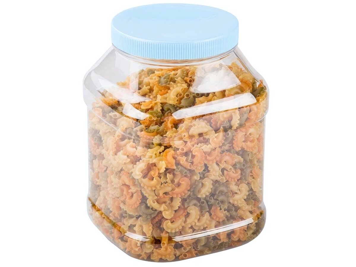 Банка 3л ПЭТ прямоугольная для хранения продуктов, легкая и надежная