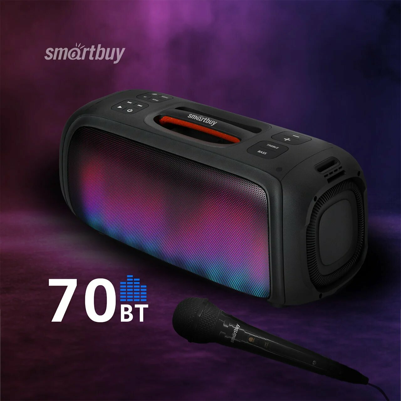 Портативная колонка SmartBuy "EVOLUTION" 2 SBS-5560, Bluetooth 4.0, 70Вт,