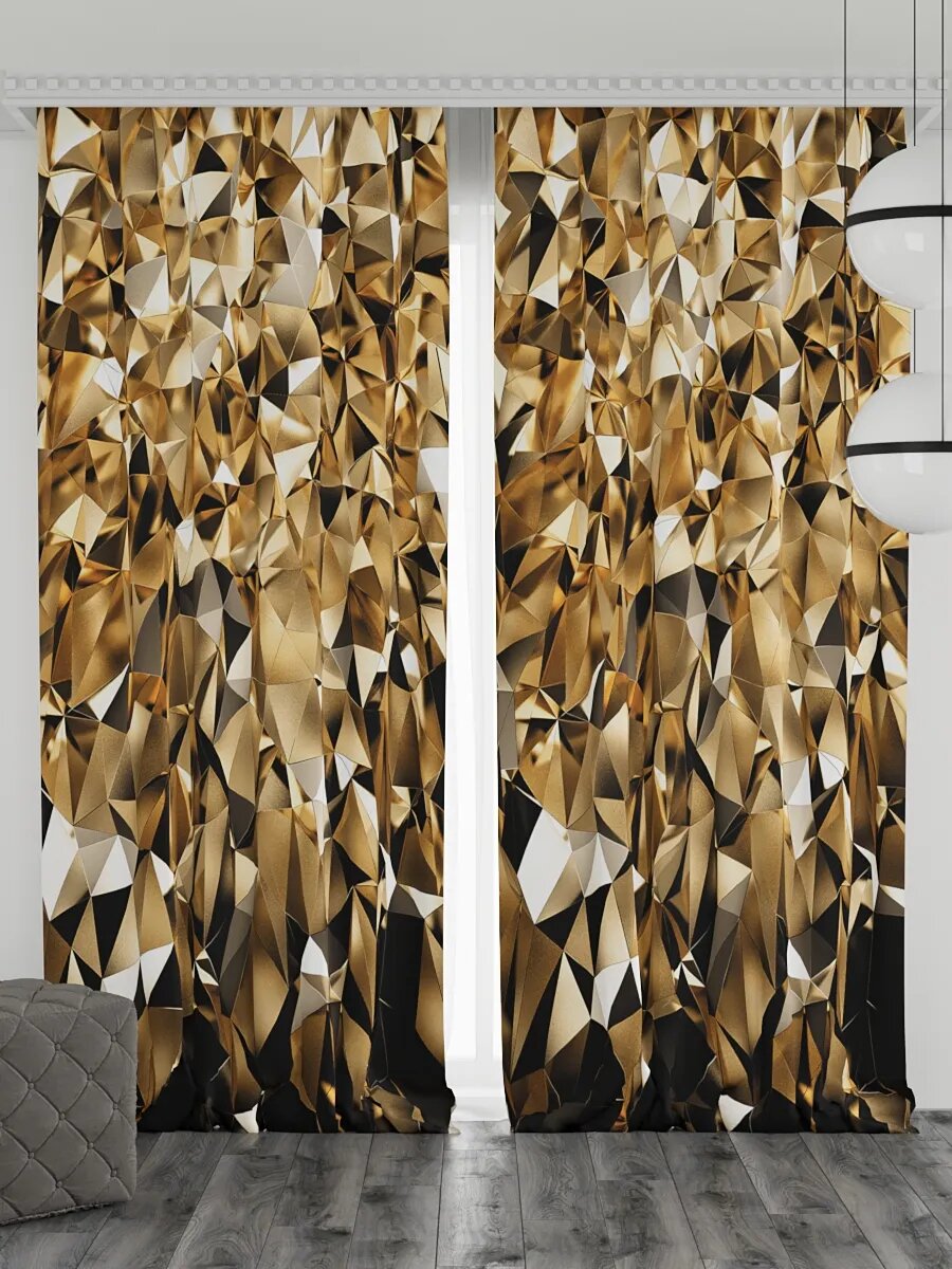 Фотошторы Homepick для гостиной в спальню, шторы с рисунком 290х265