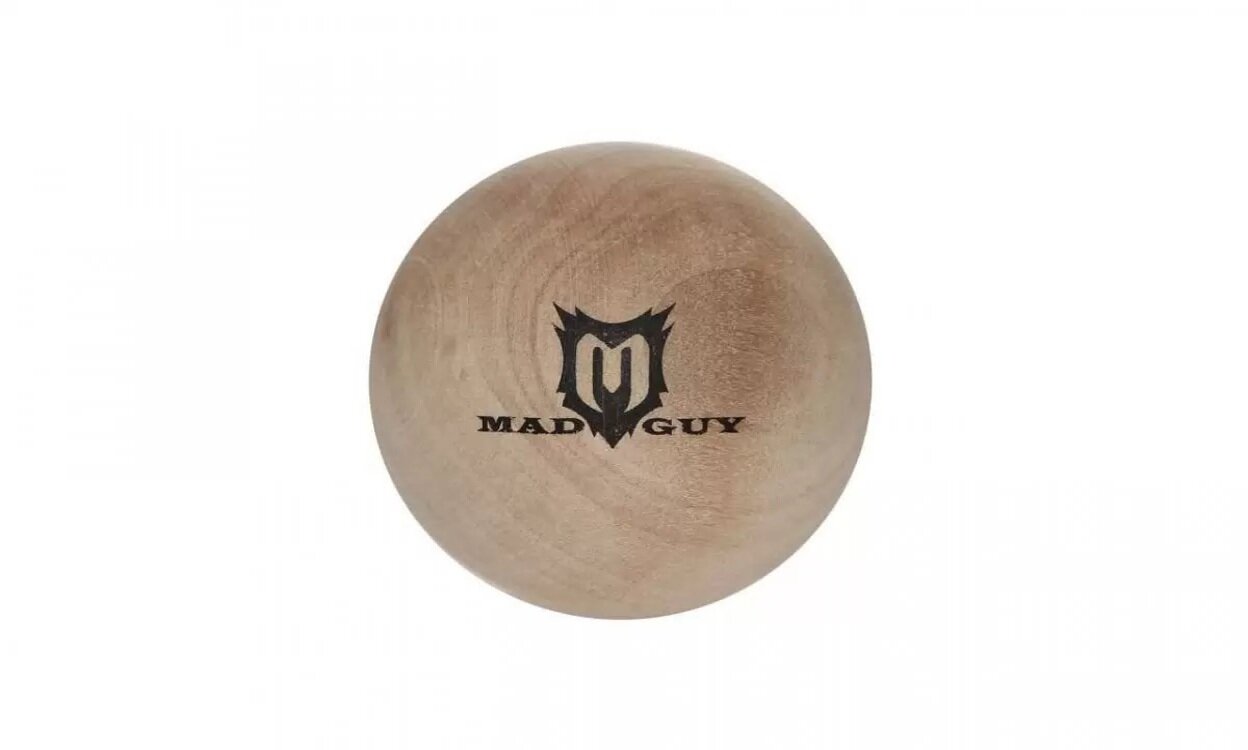 Мяч хоккейный деревянный Mad Guy 50 мм для тренировок, прочный