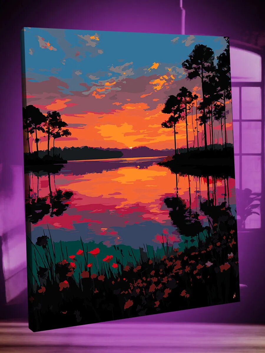 Картина по номерам Закат