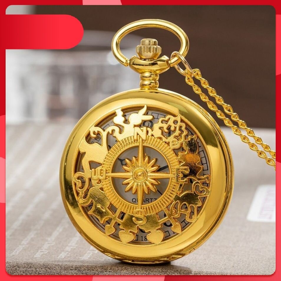 Эксклюзивный винтажный компас карманных часов