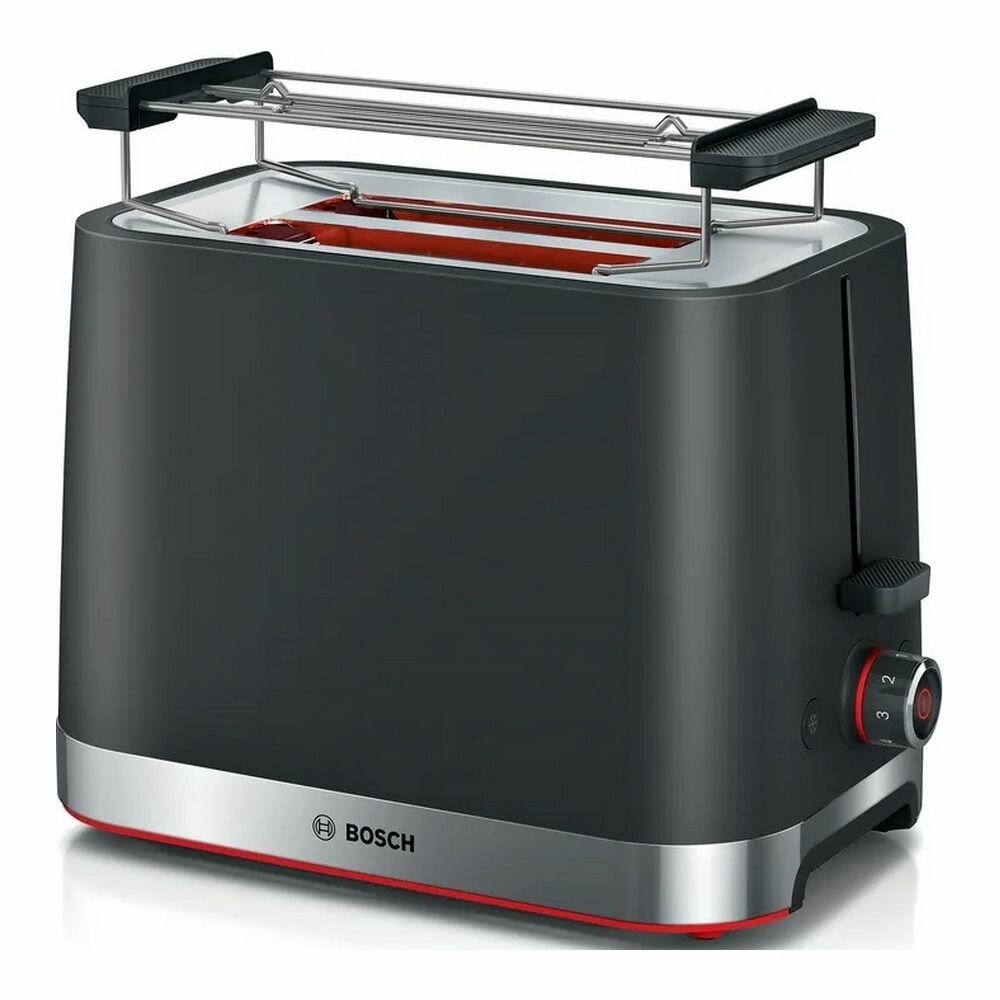 Bosch Тостер TAT4M223, 970 Вт тостов - 2, черный