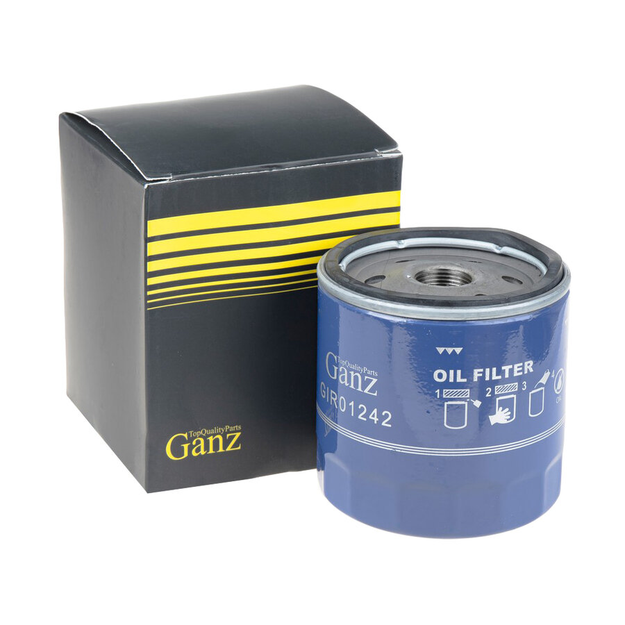Фильтр масляный GANZ GIR01242 (FORD FIESTA, FORD FOCUS, FORD TRANSIT) (артикул GIR01242)