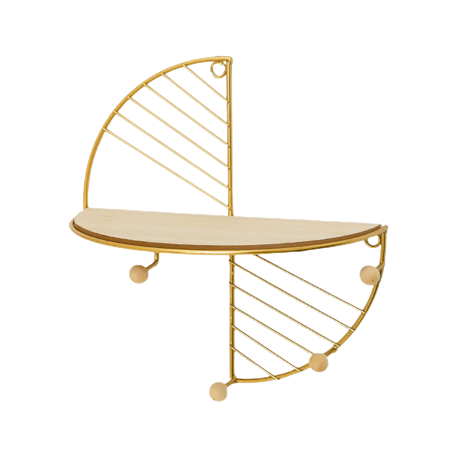 Simple Round Wall Shelf Multifunctional Geometric Art Home Bedroom Storage Shelves