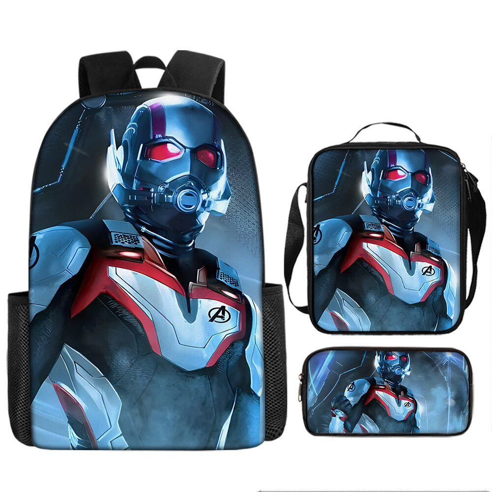 Трансграничный бестселлер: рюкзак «Мстители», набор школьных сумок из трех предметов для учащихся начальной и средней школы, рюкзак с цифровой 3D-раскраской