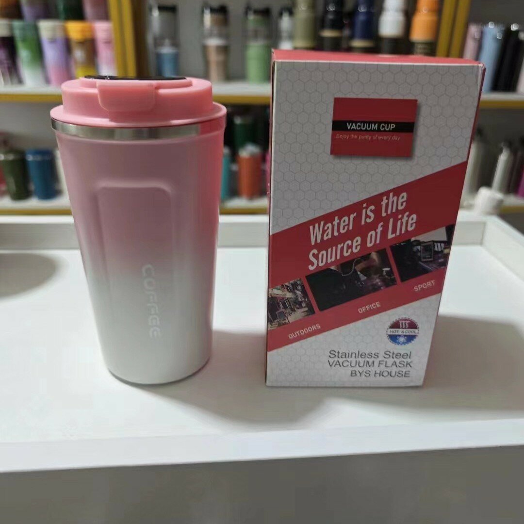 Кружка для кофе, американо со льдом, из нержавеющей стали с двойными стенками и вакуумной изоляцией, высококачественная портативная бутылка для воды в машину