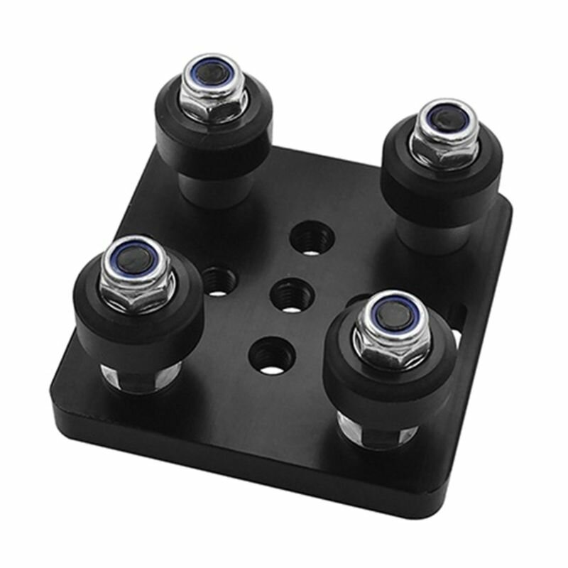 Шкив с V-образным пазом из алюминиевого профиля европейского стандарта 2040-черное колесо