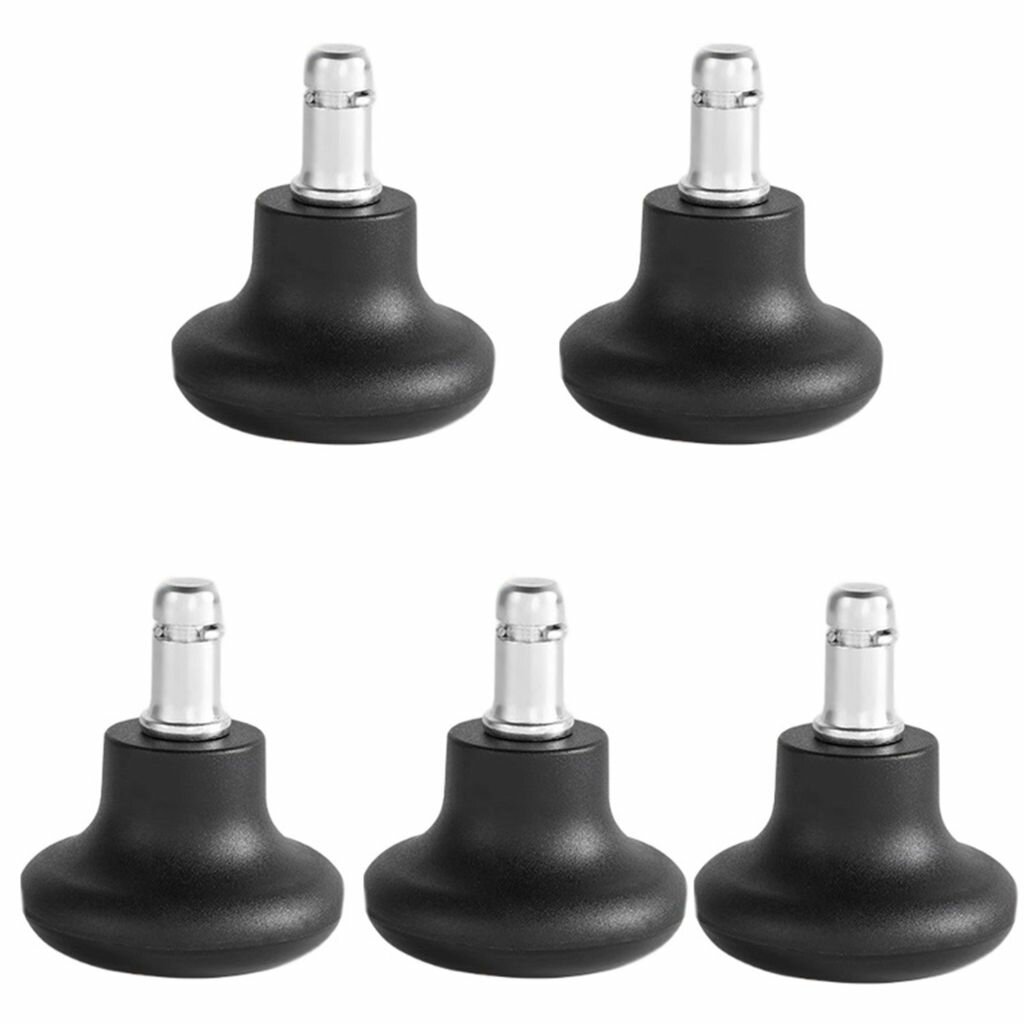 Держатель для стула с 5 шкивами-черное мягкое дно из ПВХ