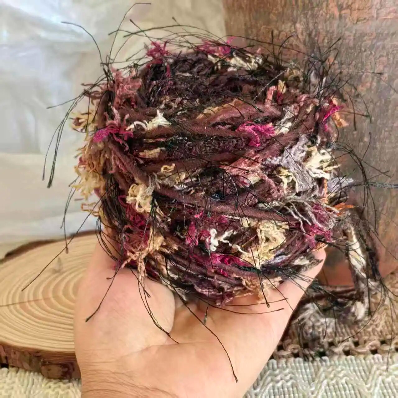 Смешанная пряжа полиэстер/акрил 50г для вязания 08-50g