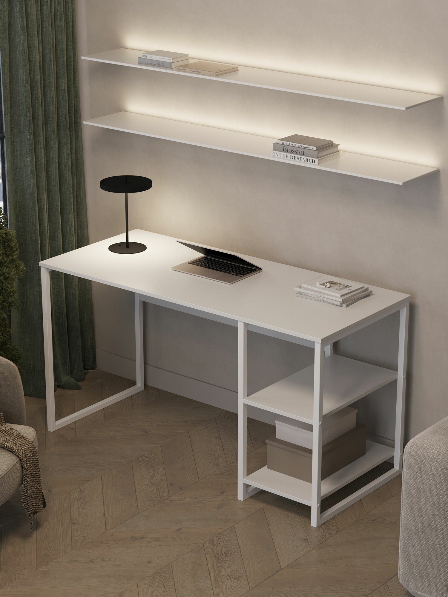 Стол письменный, компьютерный, игровой, лофт, 140х60х75 см (ШхГхВ)