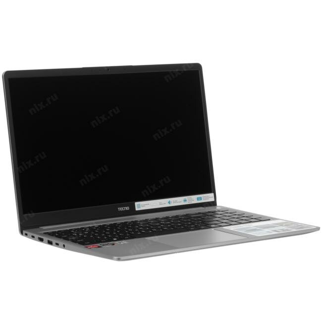 71003300489 Ноутбук Tecno MegaBook K15SDA Ryzen 5 7430U 16Gb 1Tb 15.6" IPS FHD (1920x1080) Win11 Home silver 6060mAh — фото 1