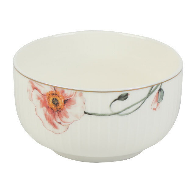 Салатник TODELIA Маки 12,8см 0,6л костяной фарфор