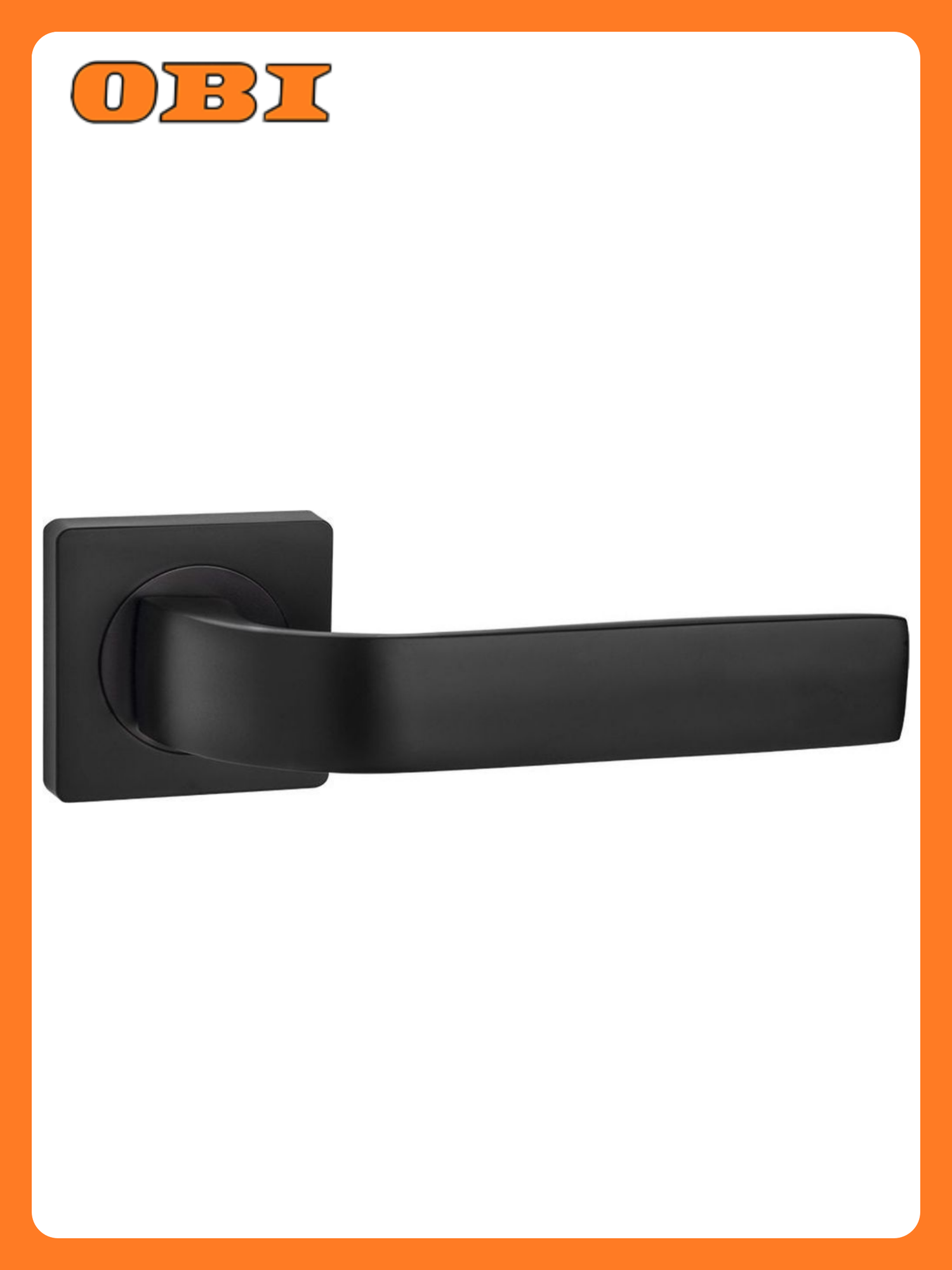 Дверная ручка AJAX K. JK51. EVO BL-24, алюминий, гальваническое покрытие, черная