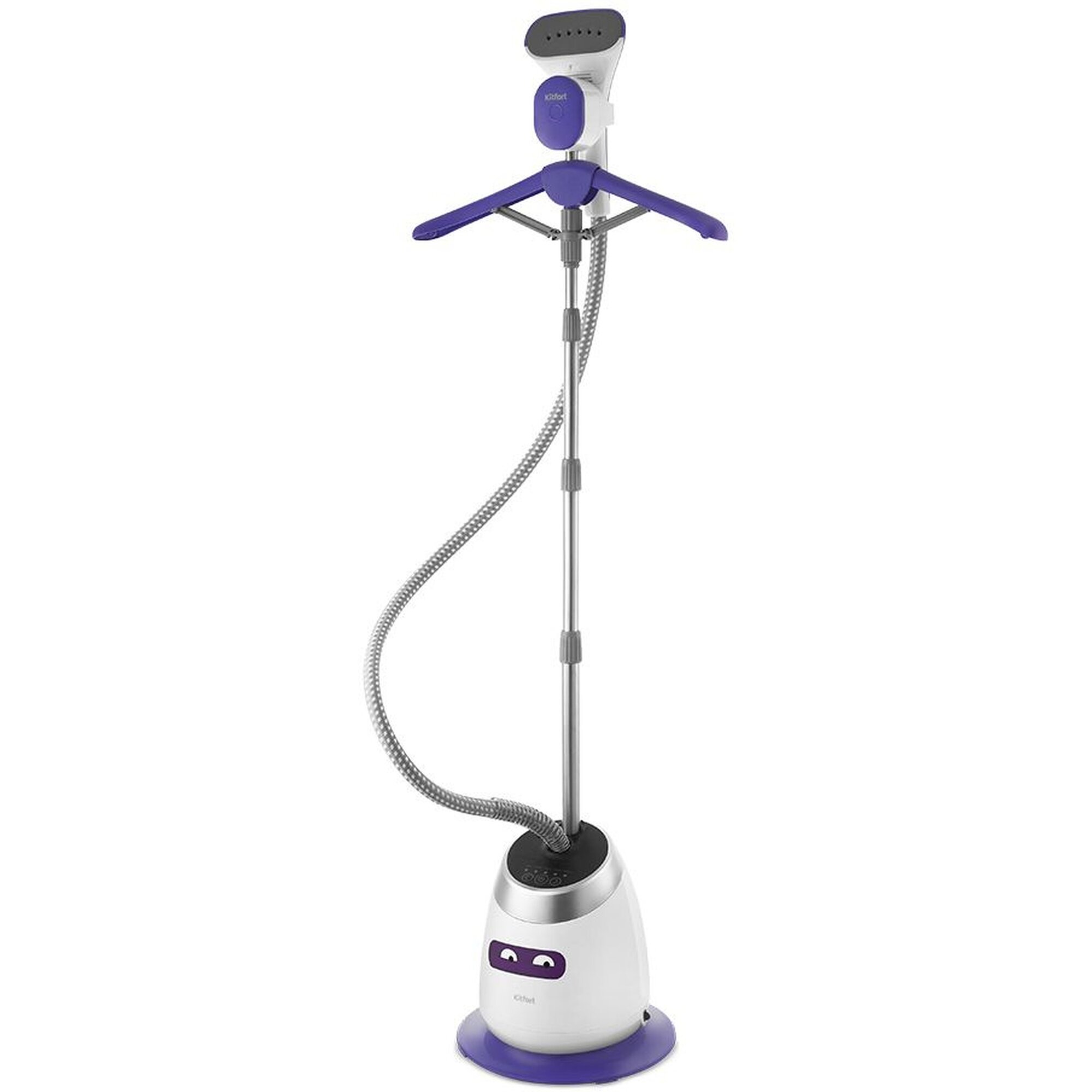 Отпариватель Kitfort КТ-990, 1580Вт, белый/синий, телескопическая стойка